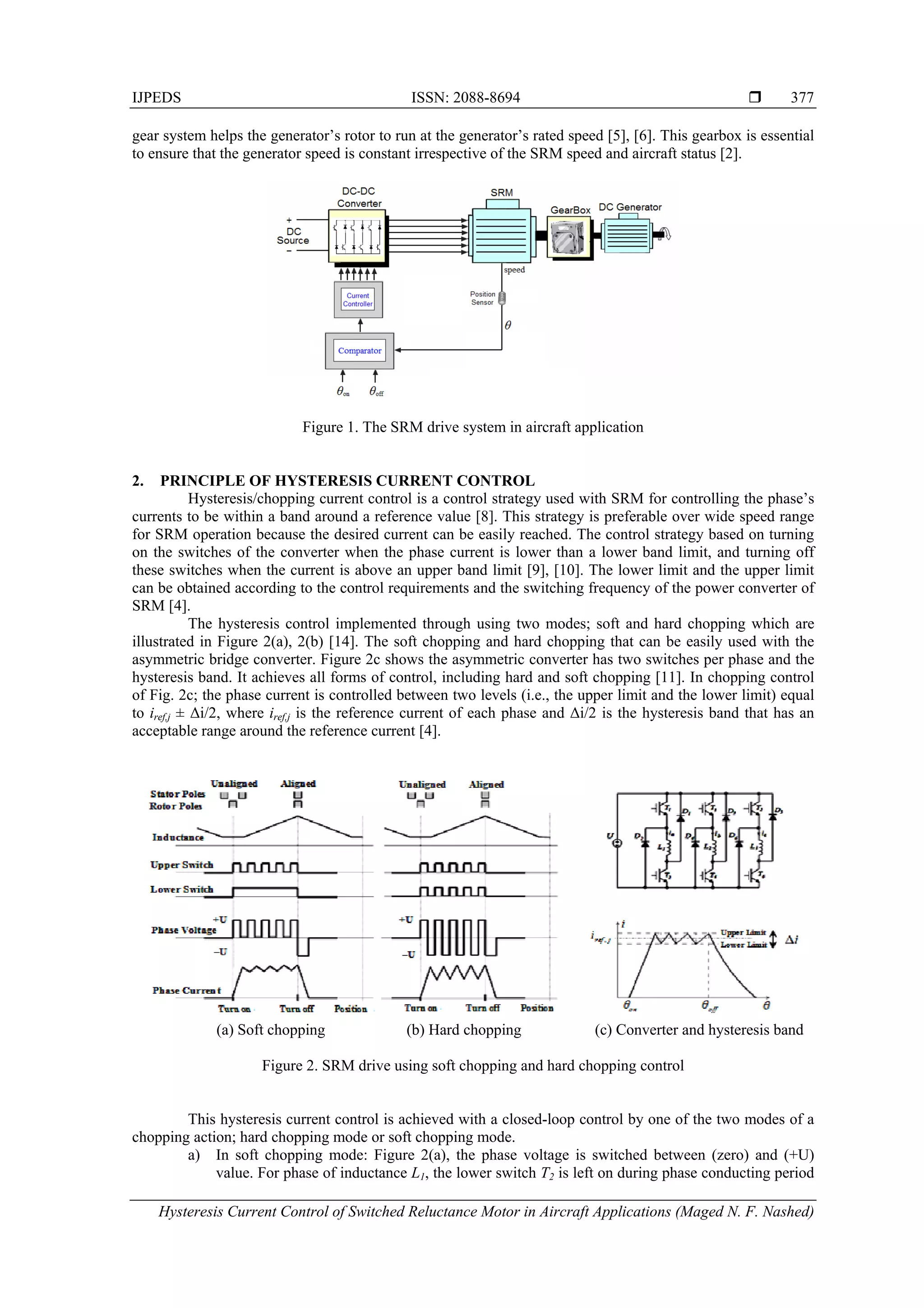 Hysteresis Current Control of Switched Reluctance Motor in Aircraft ...
