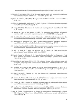 Acceptance of E-procurement in Organisations: Using Structural Equation Modeling (SEM) | PDF