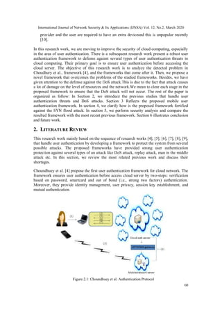 AN ENHANCED USER AUTHENTICATION FRAMEWORK IN CLOUD COMPUTING | PDF