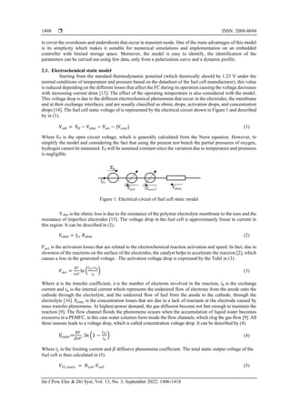 Dynamic modeling of an open cathode PEM fuel cell for automotive energy management applications ...