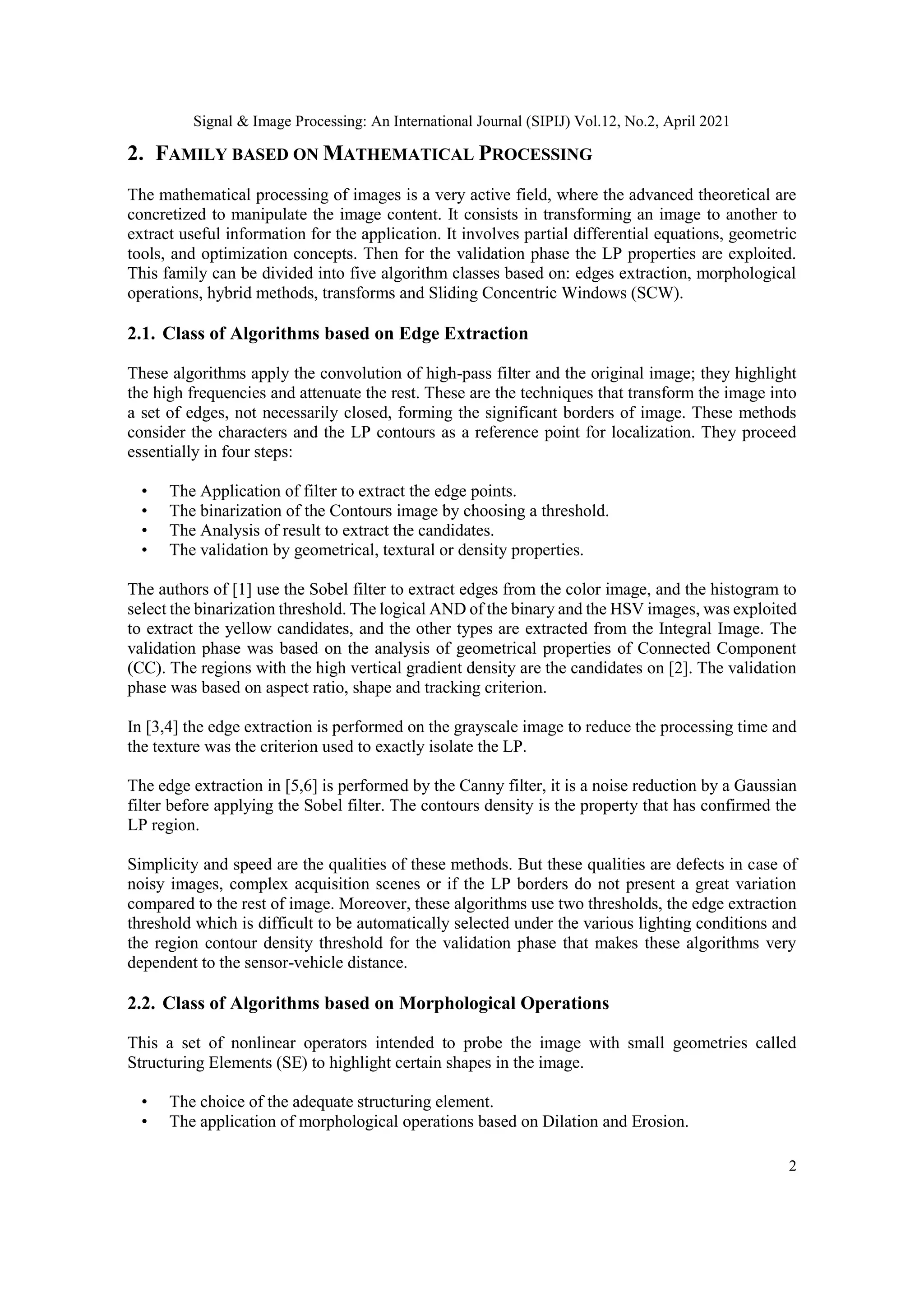 Classification and Comparison of License Plates Localization Algorithms ... Classification and Comparison of License Plates Localization Algorithms ...