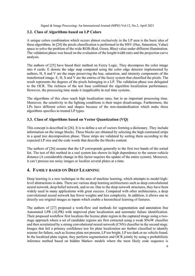 Classification And Comparison Of License Plates Localization Algorithms