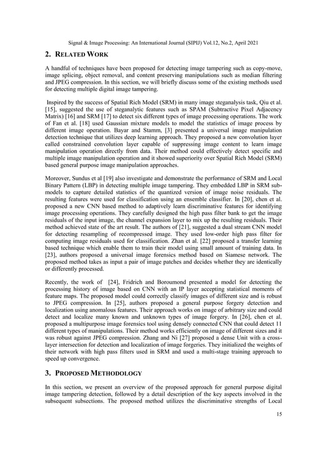 General Purpose Image Tampering Detection Using Convolutional Neural Network And Local Optimal 0201