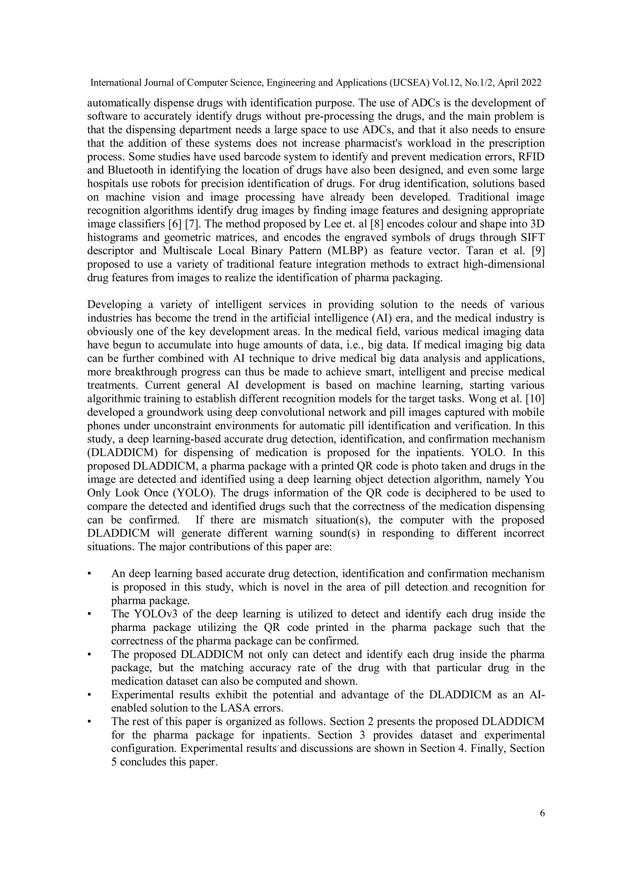 A DEEP LEARNING-BASED ACCURATE DRUG DETECTION, IDENTIFICATION AND CONFIRMATION MECHANISM FOR ...