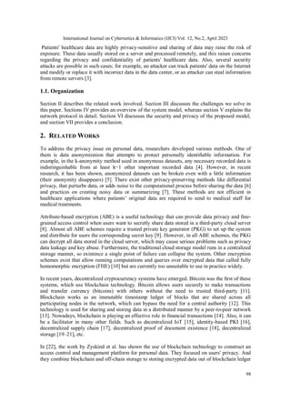 USING BLOCKCHAIN TO ACHIEVE DECENTRALIZED PRIVACY IN IOT HEALTHCARE ...