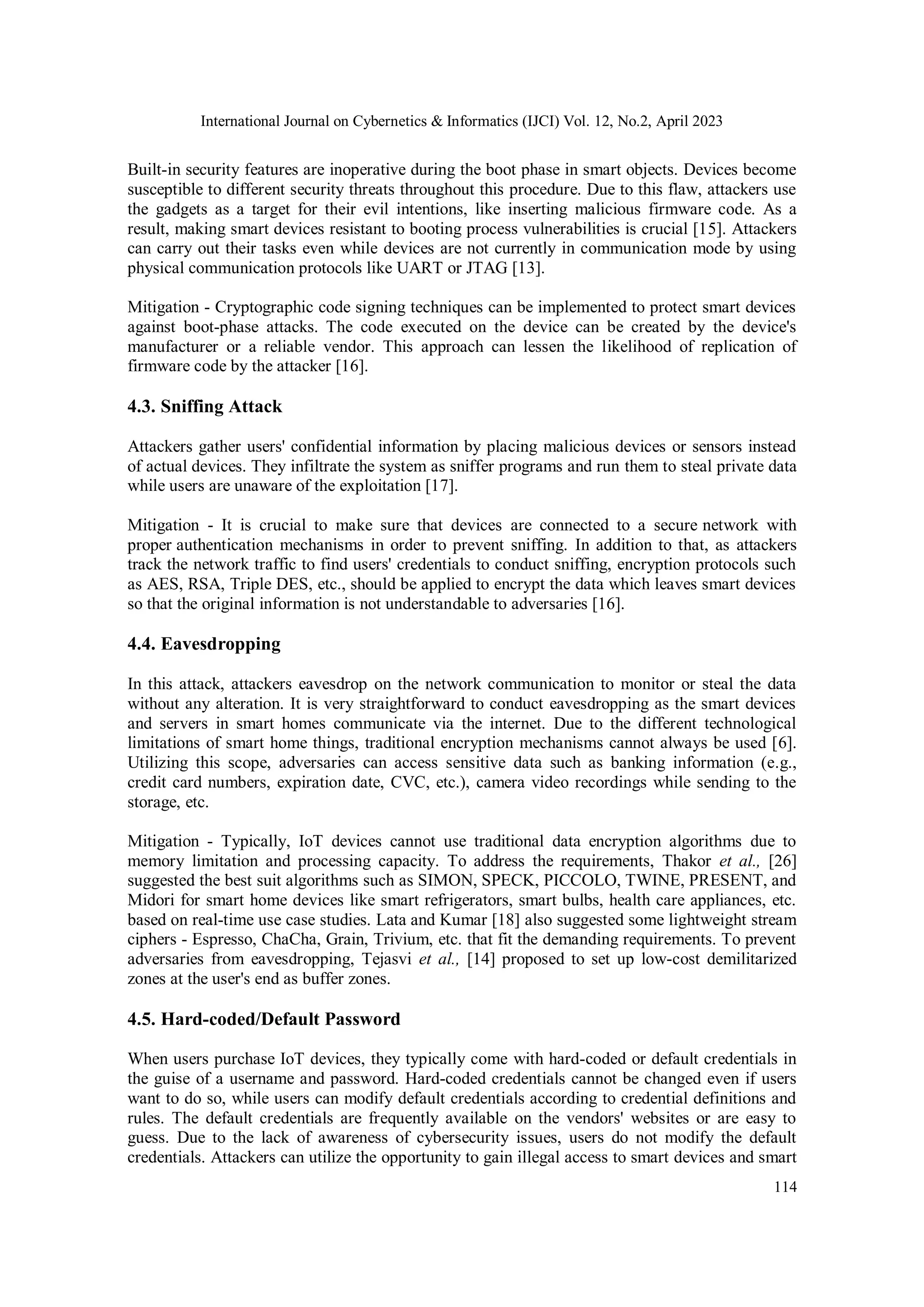 SECURITY ATTACKS AND COUNTERMEASURES IN SMART HOMES | PDF | Home ...