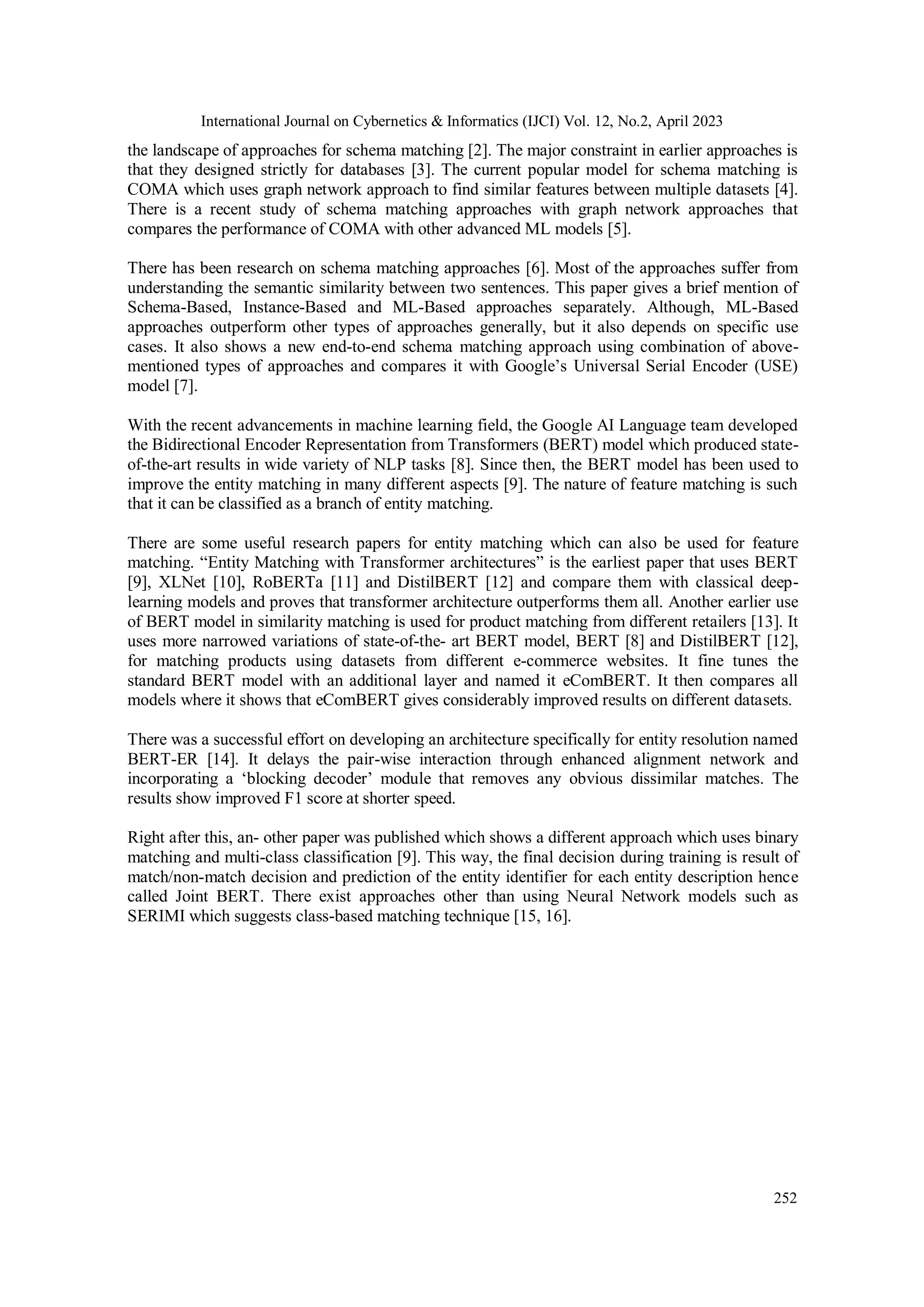 FEATURES MATCHING USING NATURAL LANGUAGE PROCESSING | PDF