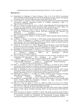 TUNING DARI SPEECH CLASSIFICATION EMPLOYING DEEP NEURAL NETWORKS | PDF