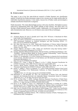 TUNING LANGUAGE PROCESSING APPROACHES FOR PASHTO TEXTS CLASSIFICATION | PDF | Technology & Computing