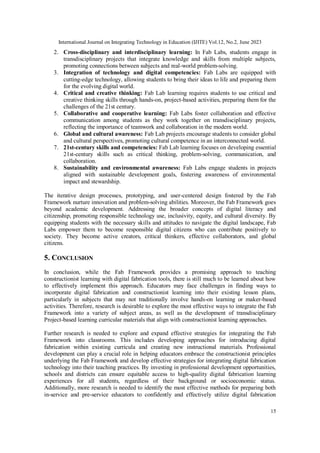 FROM LOGO PROGRAMMING TO FAB LABS: THE LEGACY OF CONSTRUCTIONIST LEARNING IN K−12 EDUCATION ...