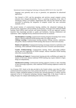 FROM LOGO PROGRAMMING TO FAB LABS: THE LEGACY OF CONSTRUCTIONIST LEARNING IN K−12 EDUCATION ...