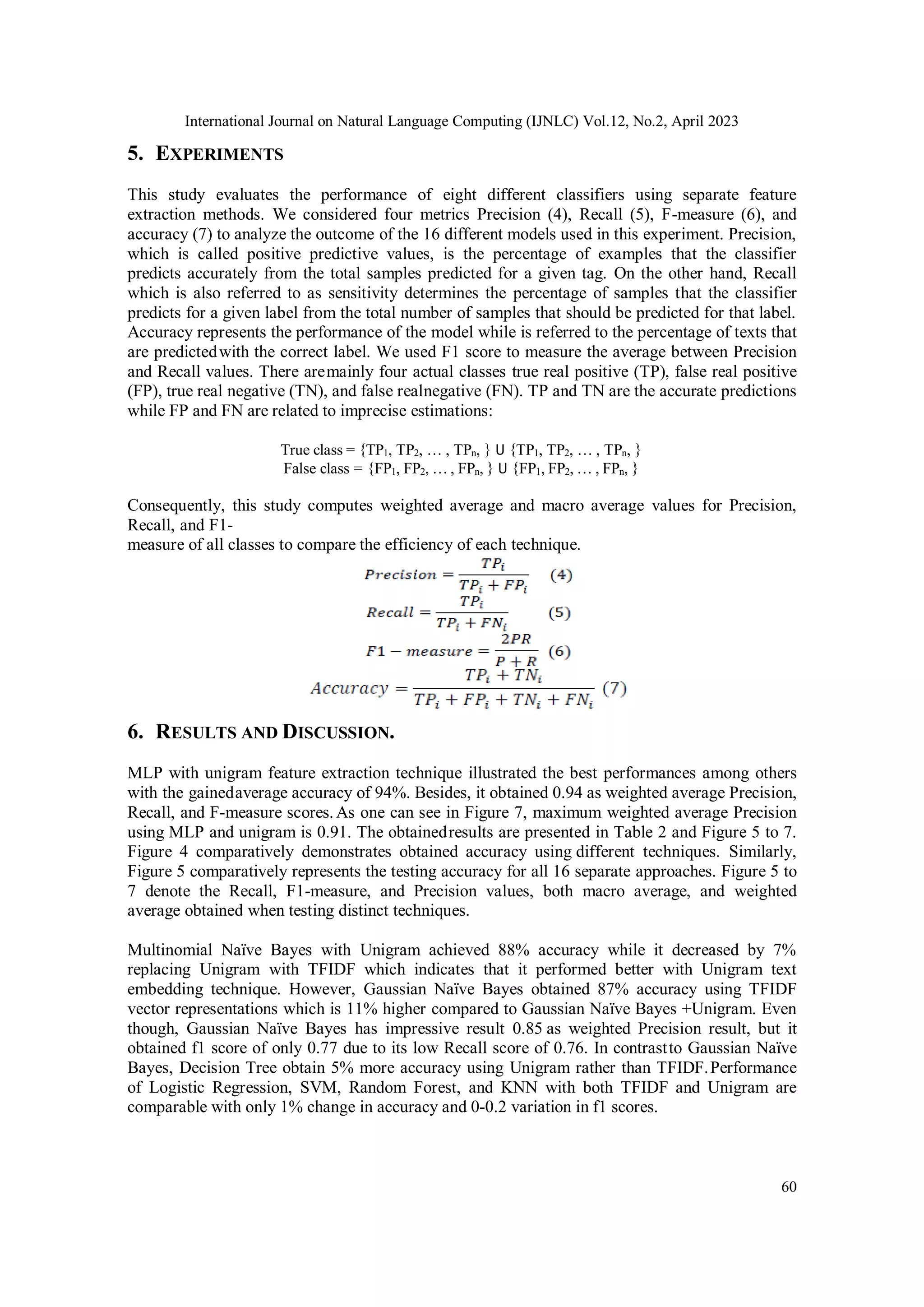 TUNING TRADITIONAL LANGUAGE PROCESSING APPROACHES FOR PASHTO TEXT CLASSIFICATION | PDF