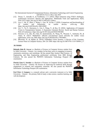 Real-Time Mobile App Traffic Sign Recognition with YOLOv10 and CNN for Driving Education | PDF