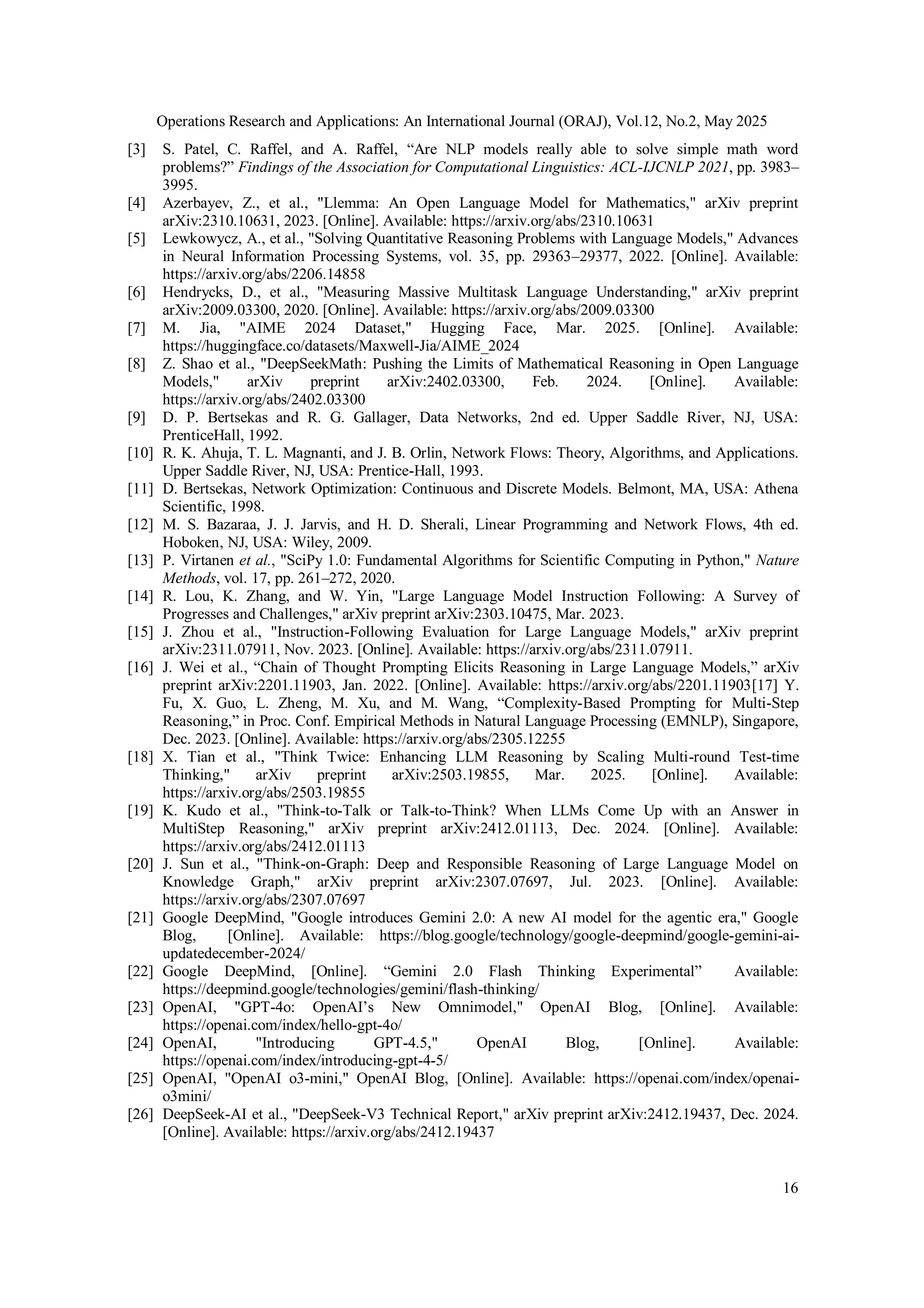 BENCHMARKING LARGE LANGUAGE MODELS ON NETWORK OPTIMIZATION | PDF