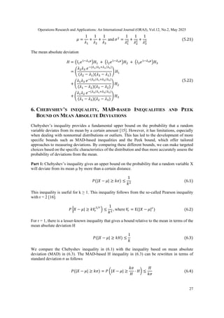 MEAN ABSOLUTE DEVIATION FOR HYPEREXPONENTIAL AND HYPOEXPONENTIAL ...