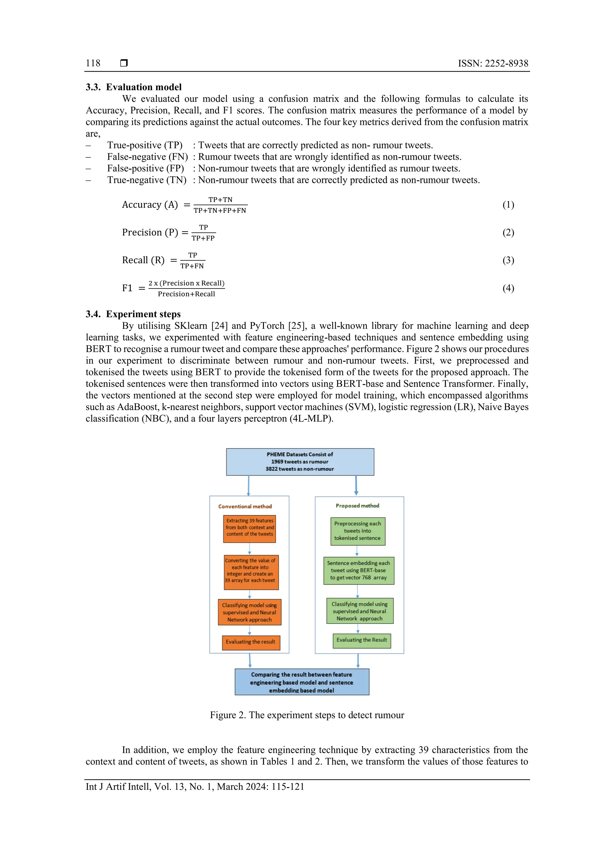 Sentence embedding to improve rumour detection performance model | PDF