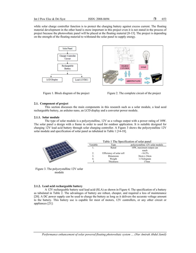 Performance Enhancement Of Solar Powered Floating Photovoltaic System Using Arduino Approach Pdf