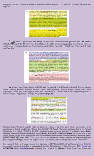 122312 obama fax (haitian creole) | PDF