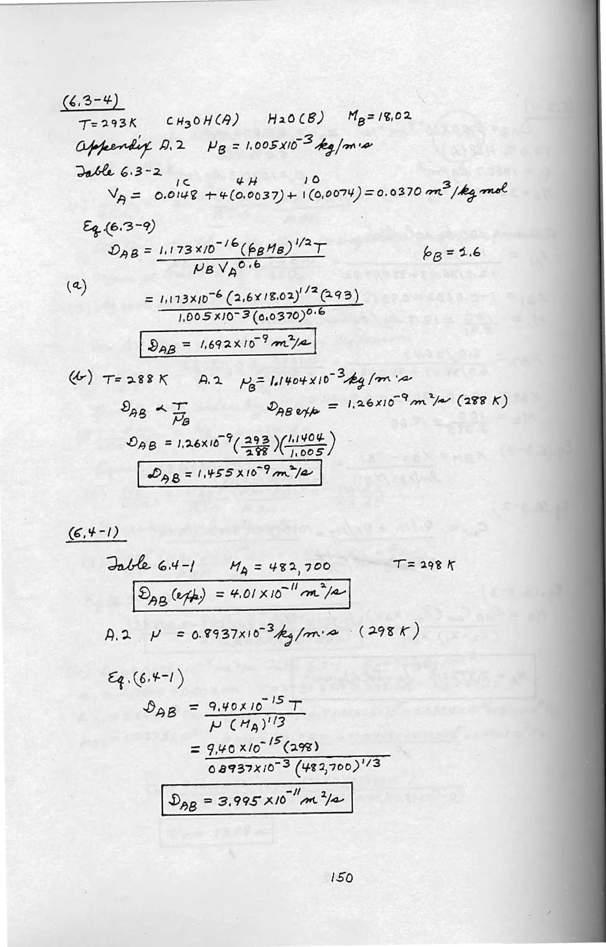 Transport Processes and Unit Operation -SOLUTION MANUAL-Geankoplis | PDF