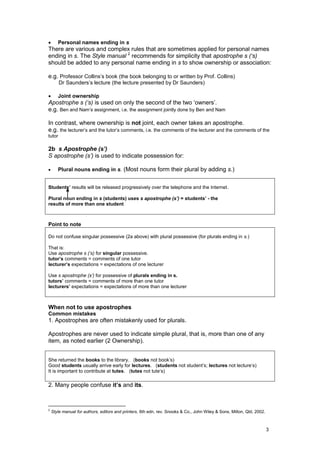 When to use Apostrophes | PDF | Education