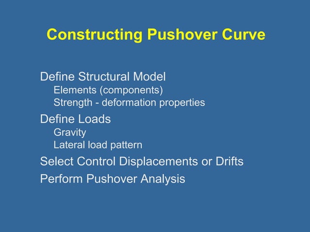 1223989 static pushover analysis | PPT | Civil Engineering Industry ...