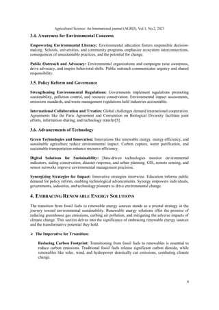 BALANCING PROGRESS WITH CONSERVATION: APPROACHES TO ENVIRONMENTAL ...