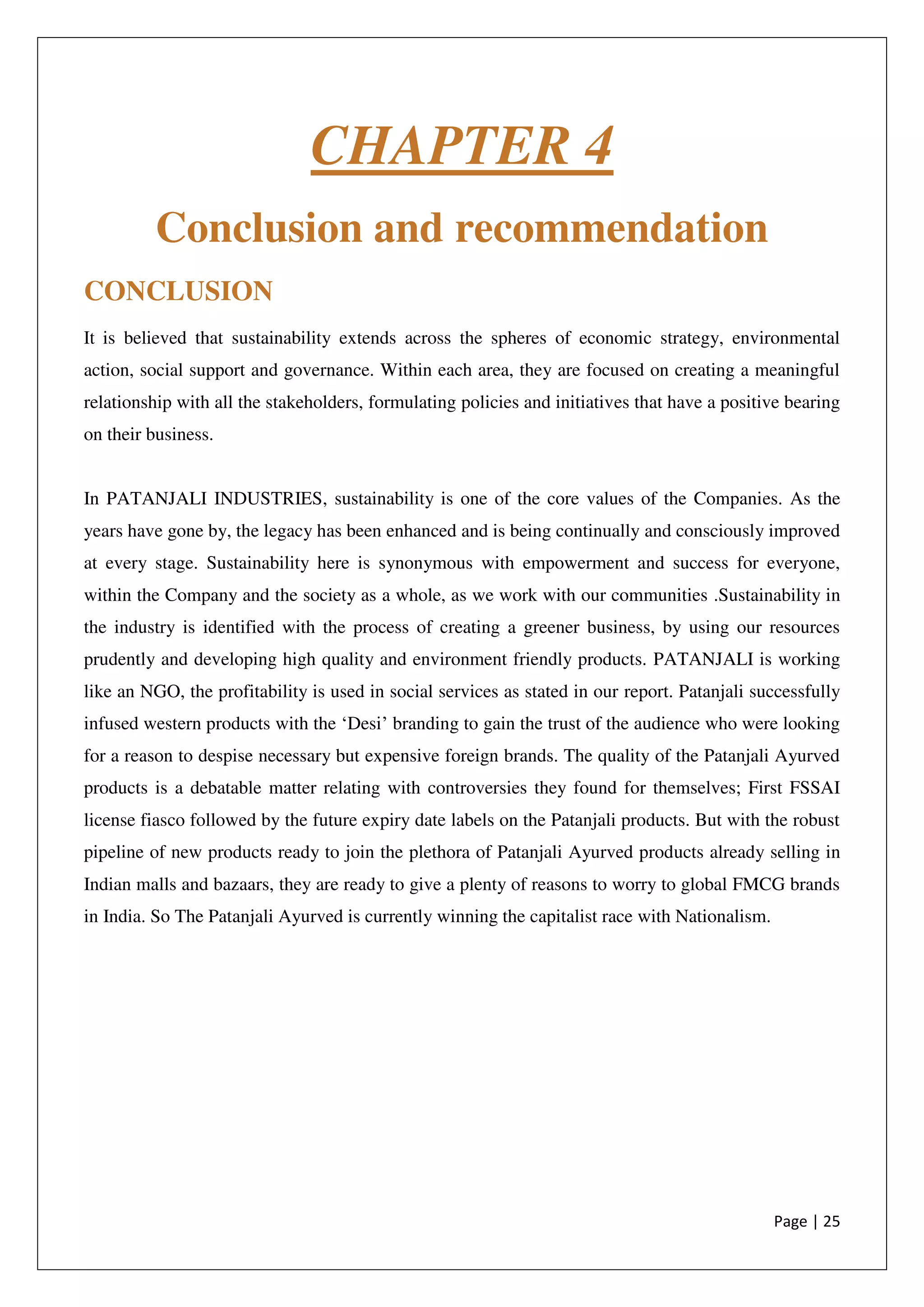Project on corporate social responsibility | PDF