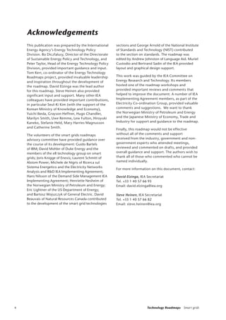 Iea Technology Roadmap Smart Grids Oecd Iea | PDF