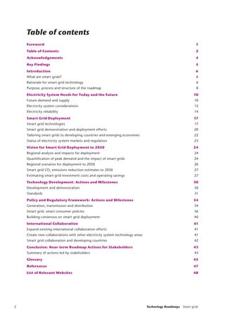 Iea Technology Roadmap Smart Grids Oecd Iea | PDF