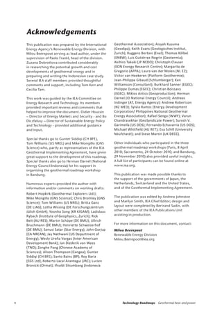 Iea Technology Roadmap Geothermal Heat And Power Oecd Iea | PDF