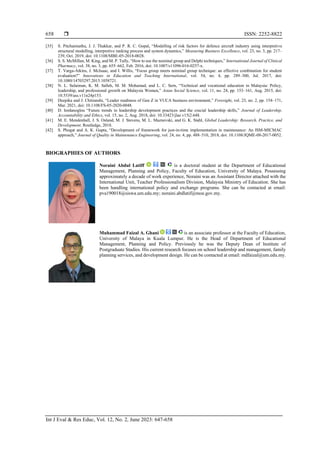 Interpretive structural modelling: Hierarchical relationship model of ...