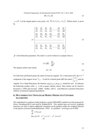Bifurcation Analysis and Multiobjective Nonlinear Model Predictive Control of a Climate Dynamic ...