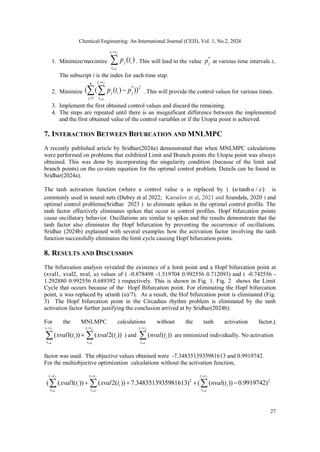 Bifurcation Analysis and Model Redictive the Control of the Jewettforger-Kronauer Model for ...