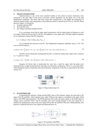 Experimental Validation of Single Phase Series Active Power Filter Using Fuzzy Control Technique ...