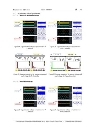 Experimental Validation of Single Phase Series Active Power Filter Using Fuzzy Control Technique ...