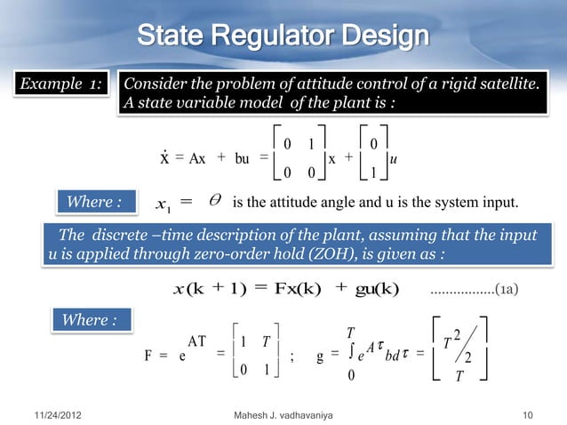 Pole Placement in Digital Control | PPTX | Physics | Science