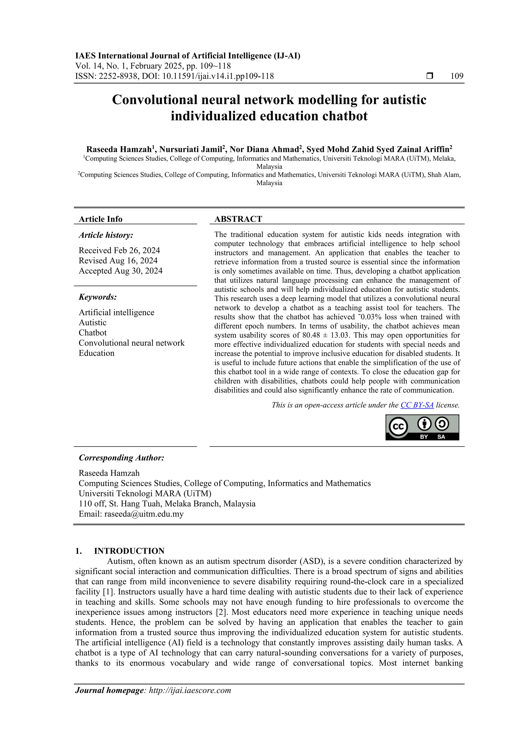 Convolutional neural network modelling for autistic individualized ...