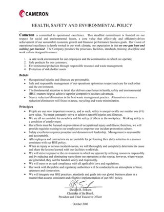 HSE_Policy | PDF
