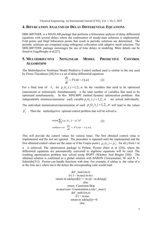 ANALYSIS AND CONTROL OF A DELAYED DIFFERENTIAL EQUATION MODEL FOR ...