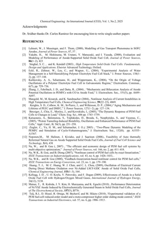 Analysis and Control of Fuel Cell Models | PDF