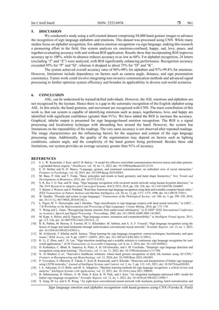 Sign language emotion and alphabet recognition with hand gestures using ...