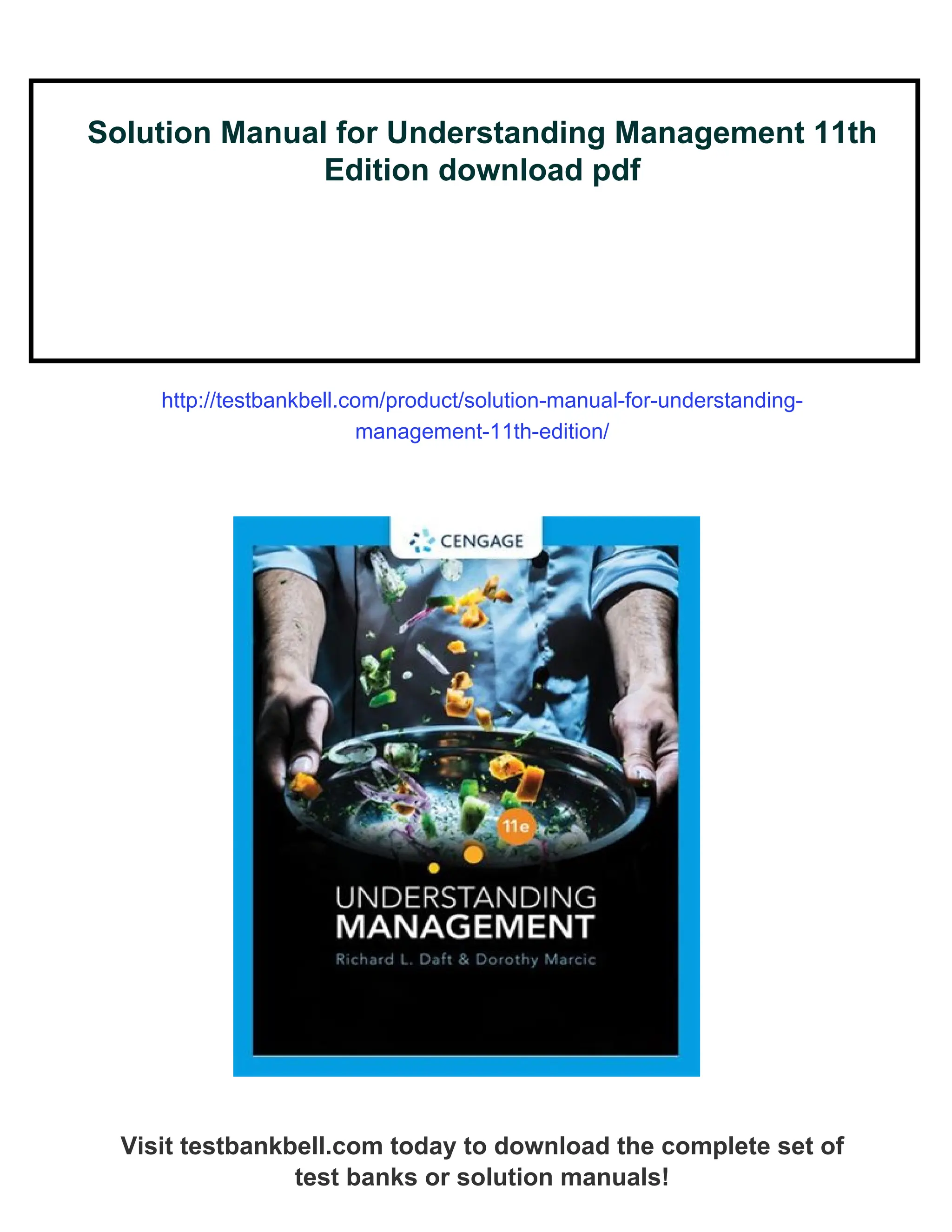 Solution Manual for Understanding Management 11th Edition | PDF
