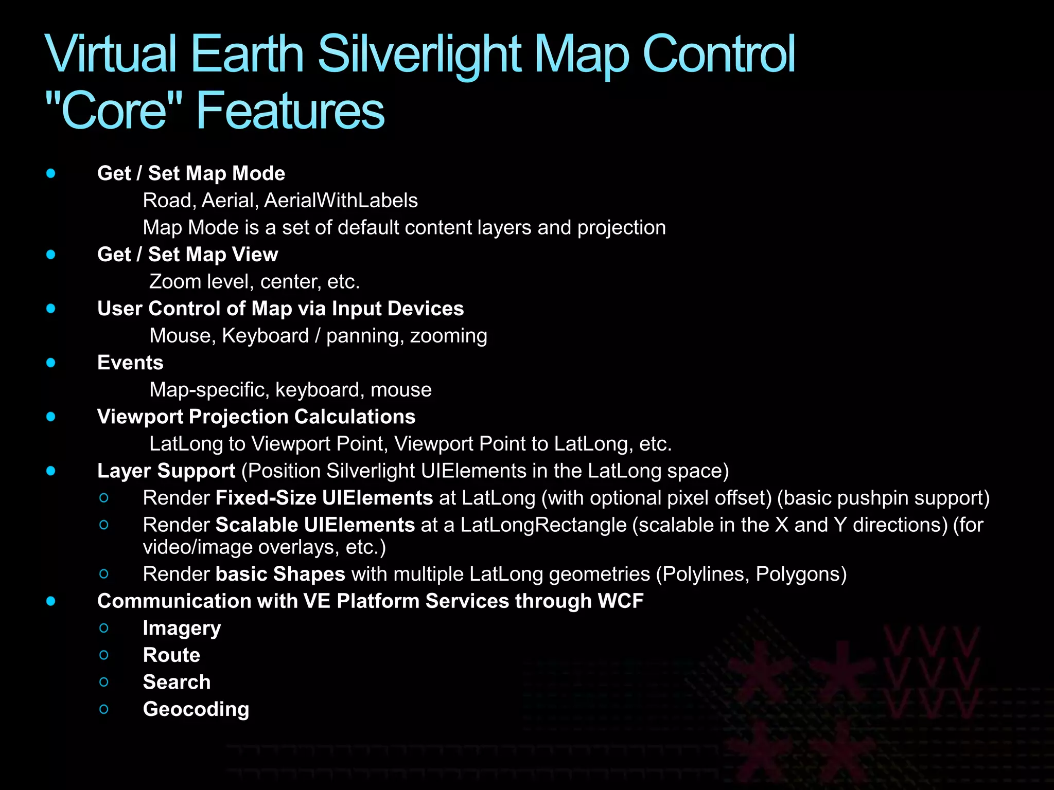 Introducing the Microsoft Virtual Earth Silverlight Map Control CTP | PPT