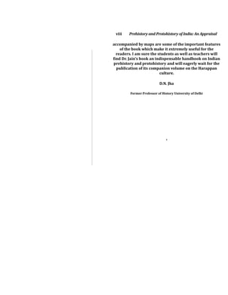 Prehistory And Protohistory Of India An Appraisal Palaeolithic ...