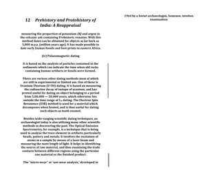 Prehistory And Protohistory Of India An Appraisal Palaeolithic ...