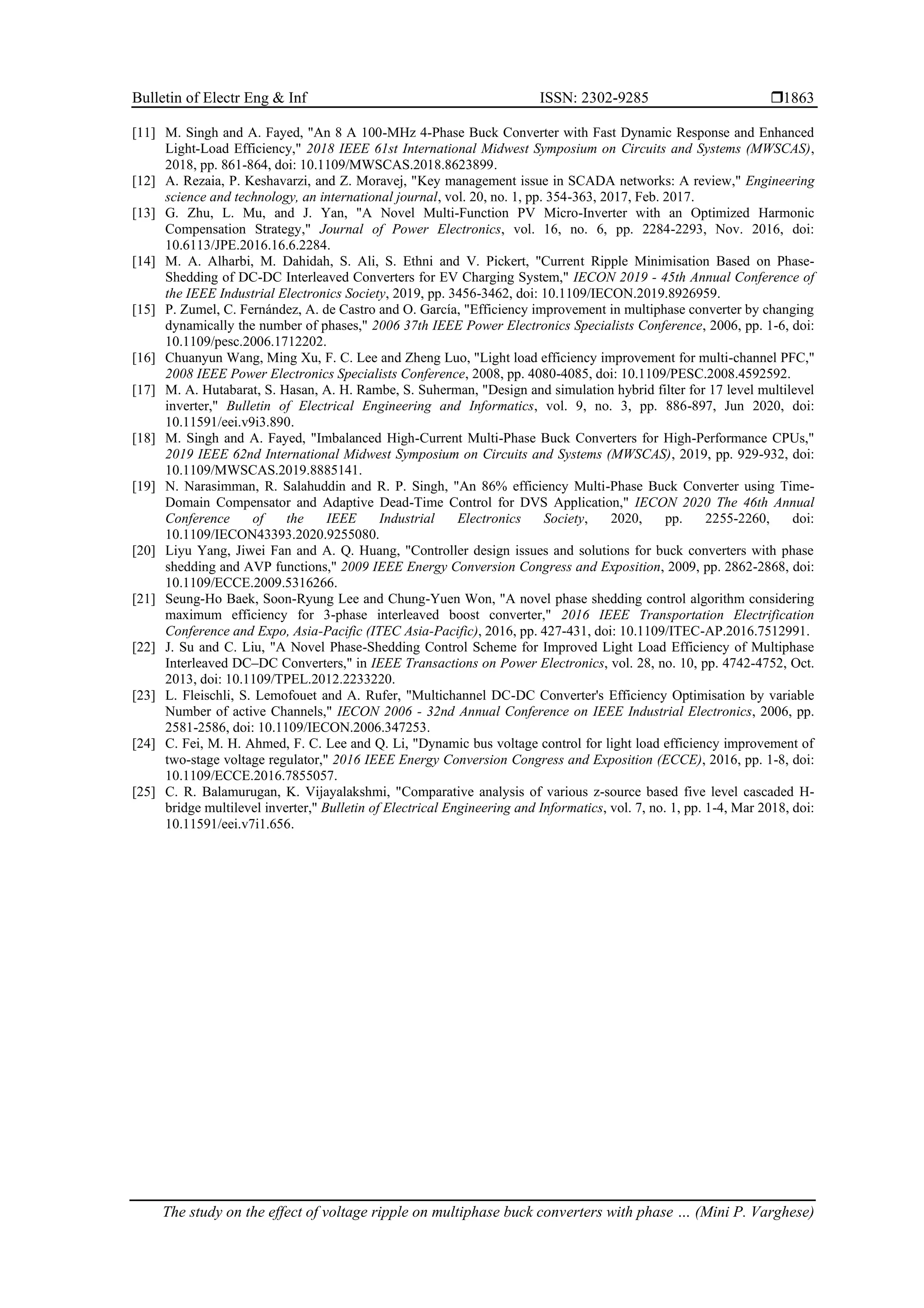 The study on the effect of voltage ripple on multiphase buck converters ...