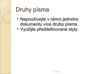 Typografie_-_zakladni_pravidla | PPT