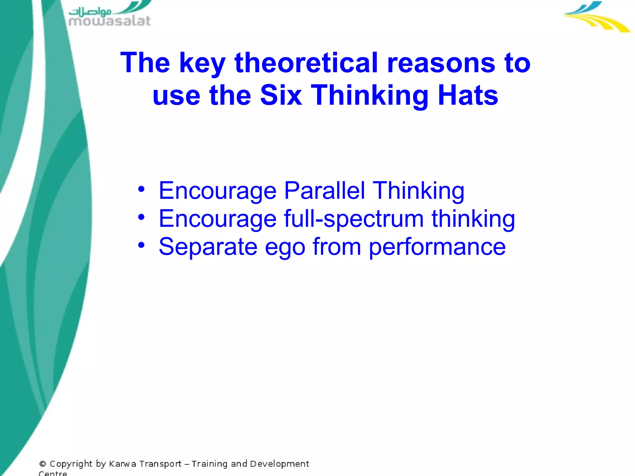 Six thinking hats | PPT