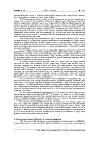 Chaos Image Encryption Methods: A Survey Study | PDF