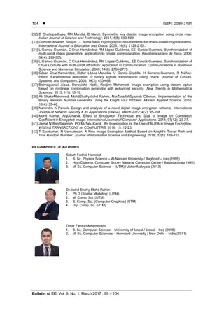 Chaos Image Encryption Methods: A Survey Study | PDF